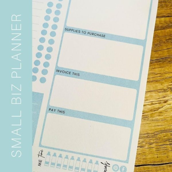 Sky Blue – Small Business Planner – A4 - planners.lk
