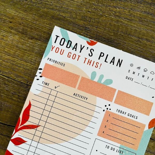 Todays Plan – Daily Planner – A5 - planners.lk