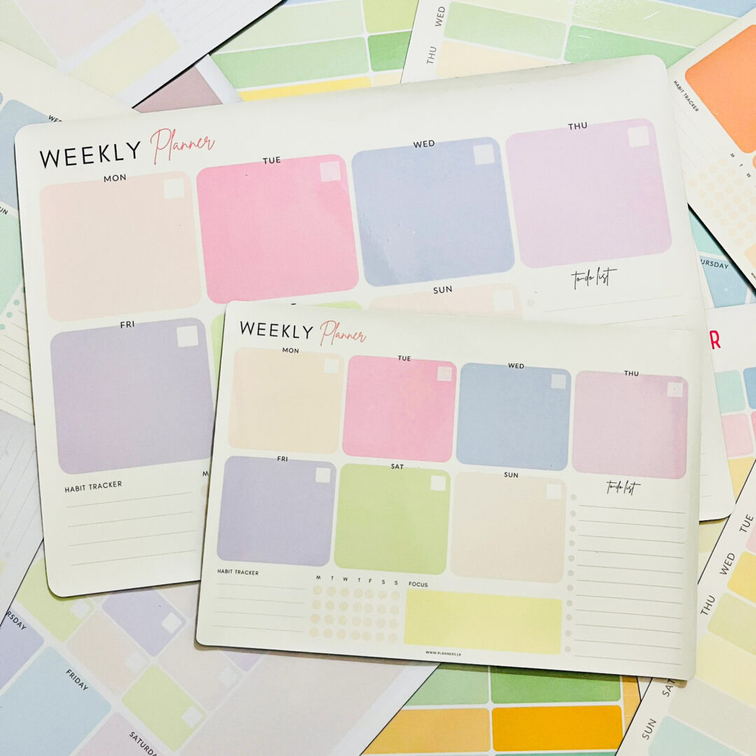 Magnetic Weekly Planner – Pastel Dreams - planners.lk
